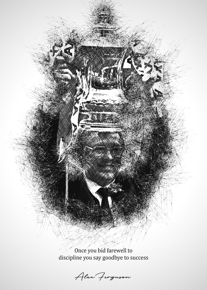 'Sir Alex Ferguson' Poster, picture, metal print, paint by Clay ...