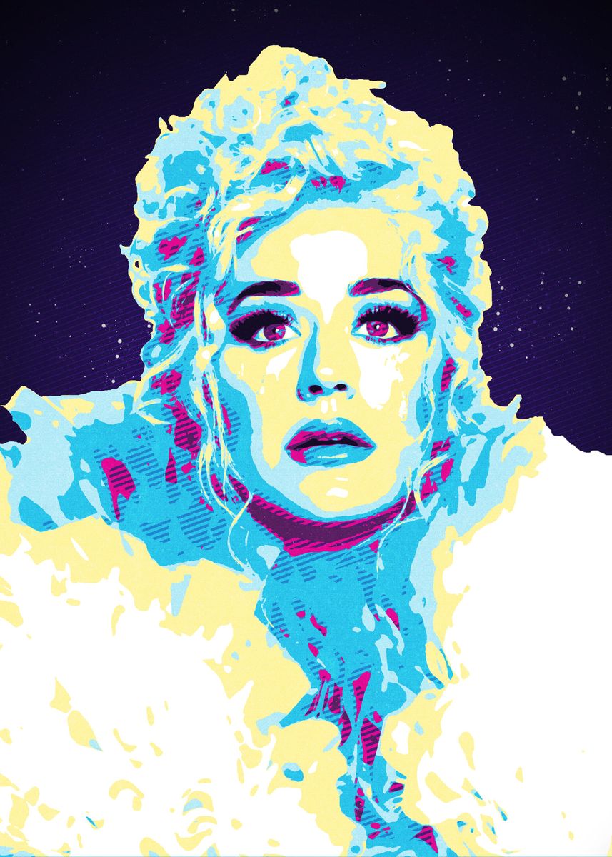 'Katy Perry Singer' Poster, picture, metal print, paint by Kimberly ...