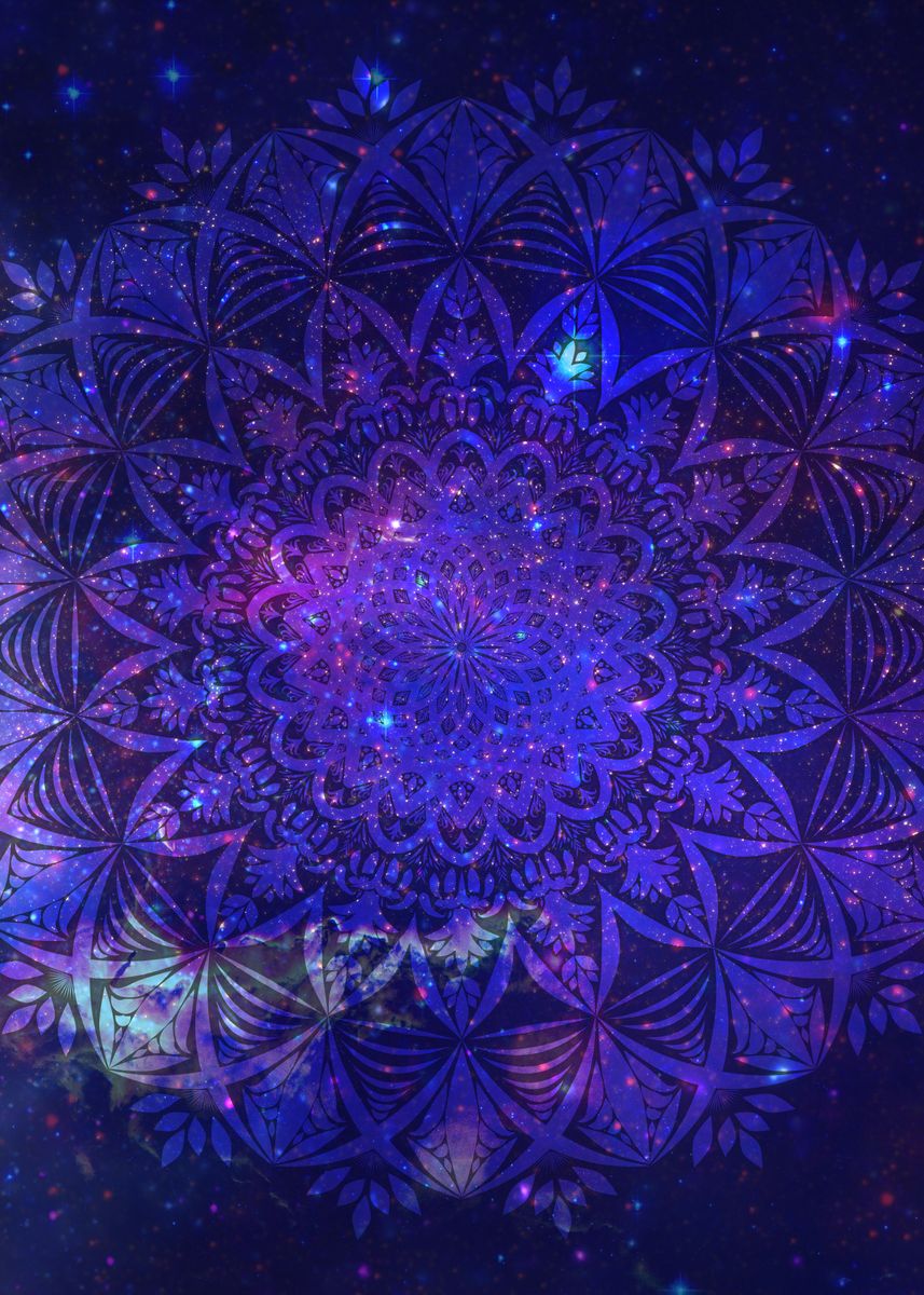 'Betysenn Galaxy Mandala' Poster by ArtBy Tekoro | Displate