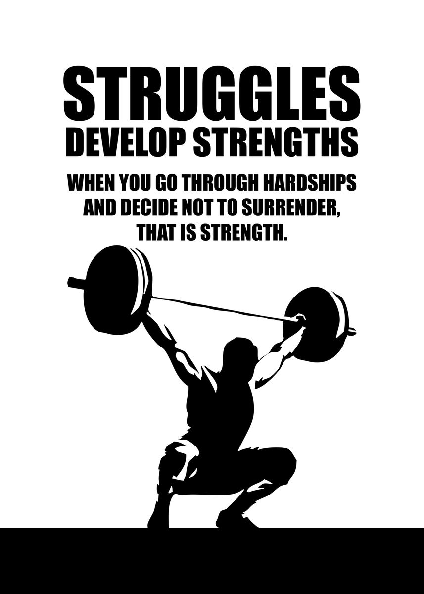 'Struggles and Strength AS' Poster, picture, metal print, paint by ...