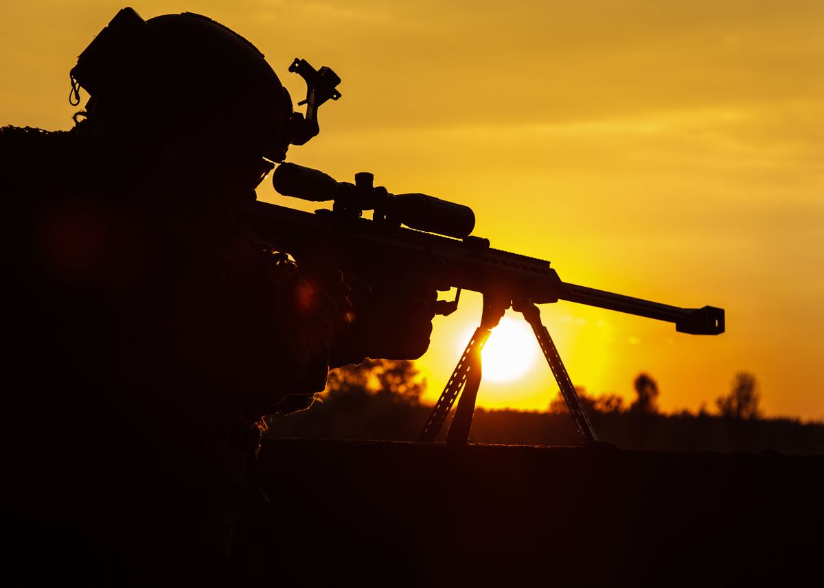 'Army sniper' Poster by Getmilitaryphotos Pro | Displate