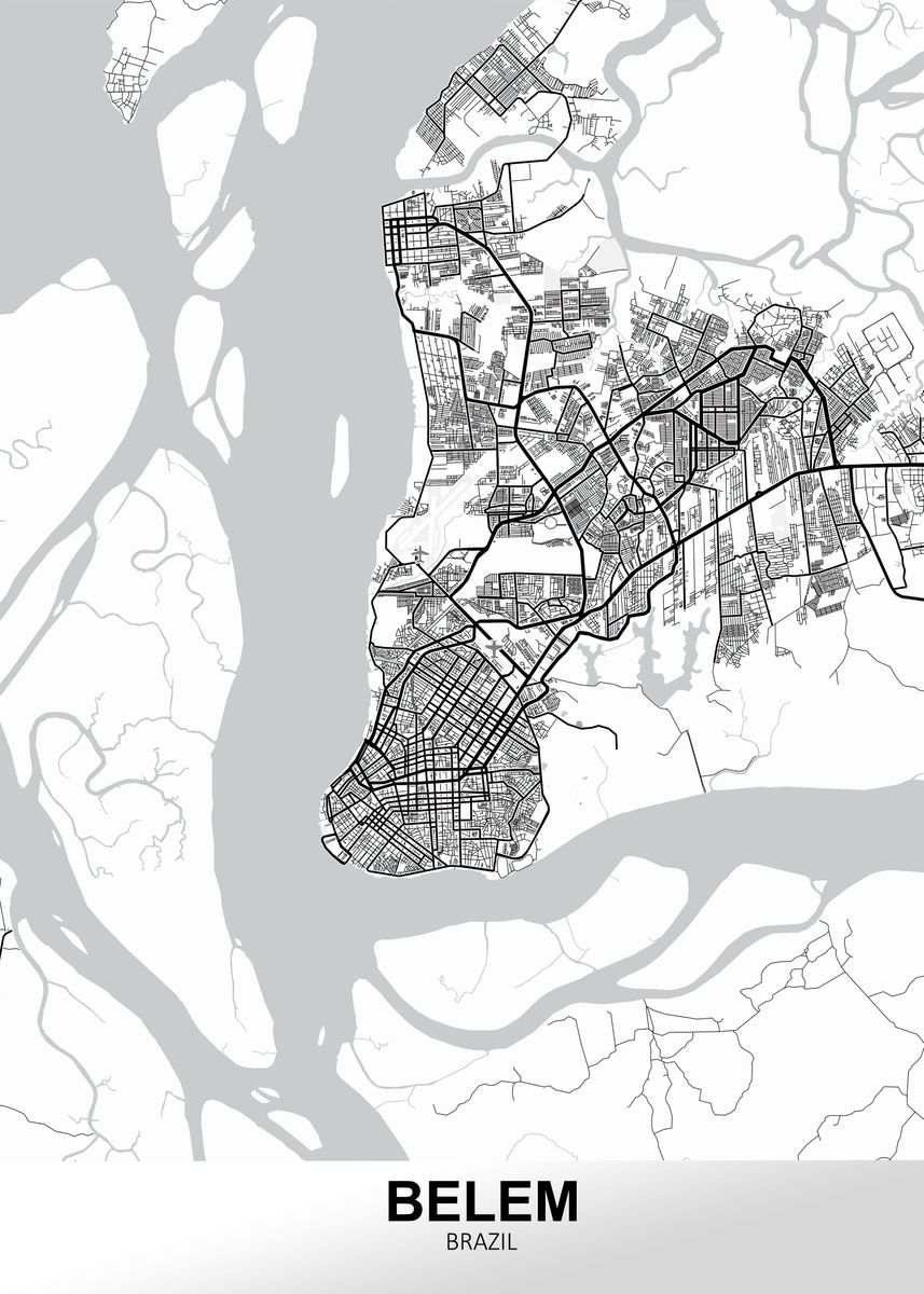 'Belem Brazil' Poster by Zake Yonkou | Displate