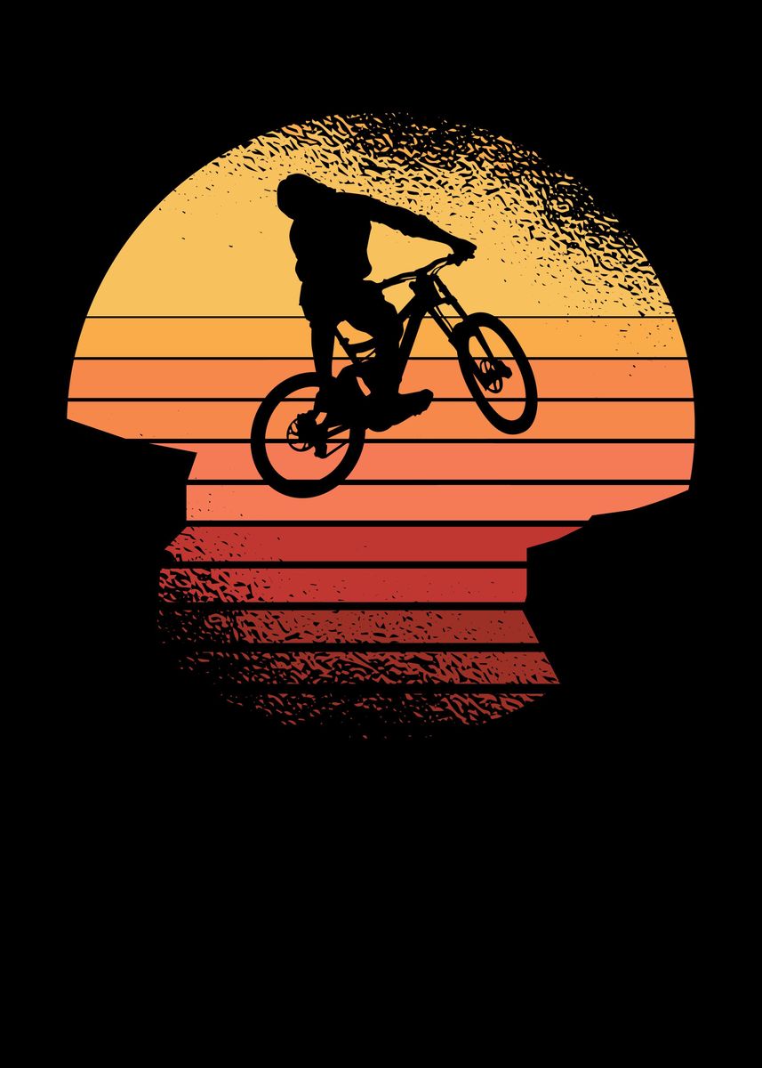 'Mountain Biking MTB' Poster, picture, metal print, paint by to42 ...