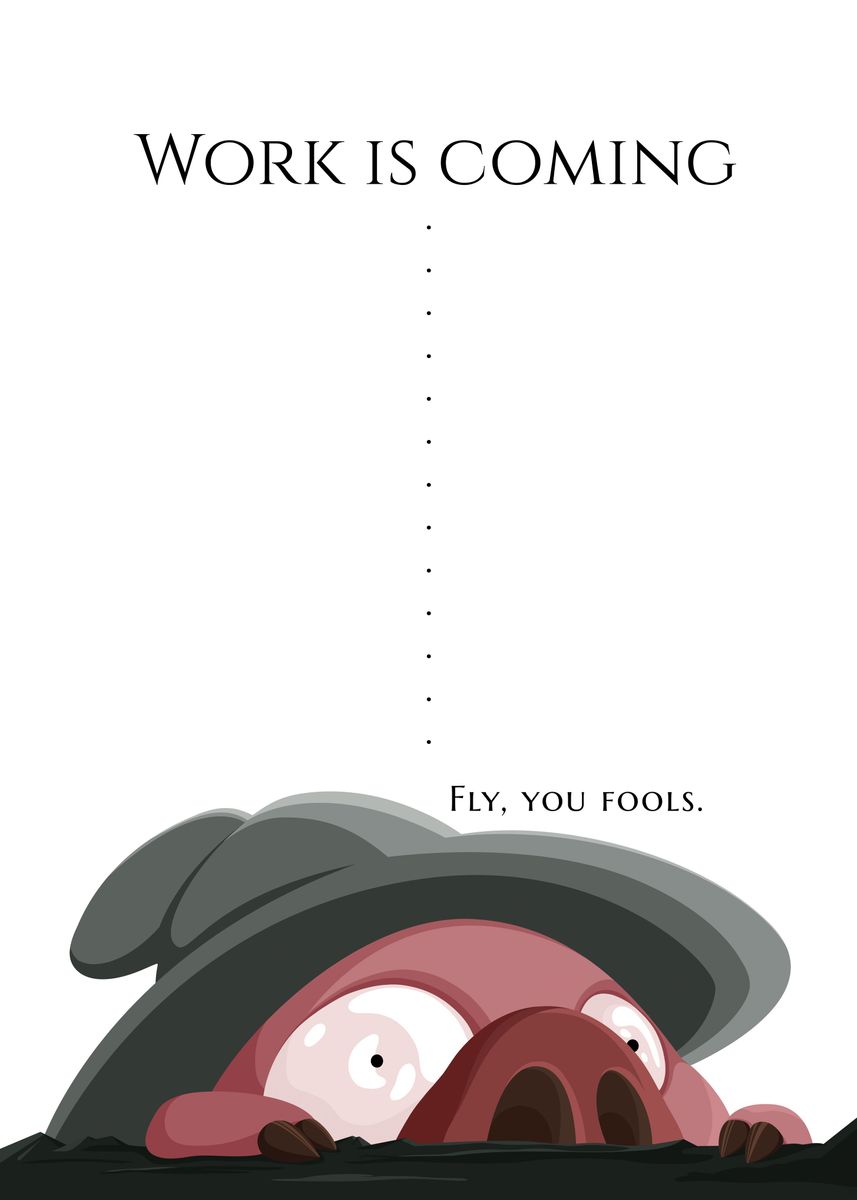 'The Advice' Poster by MonsterUnderTheRainbow | Displate