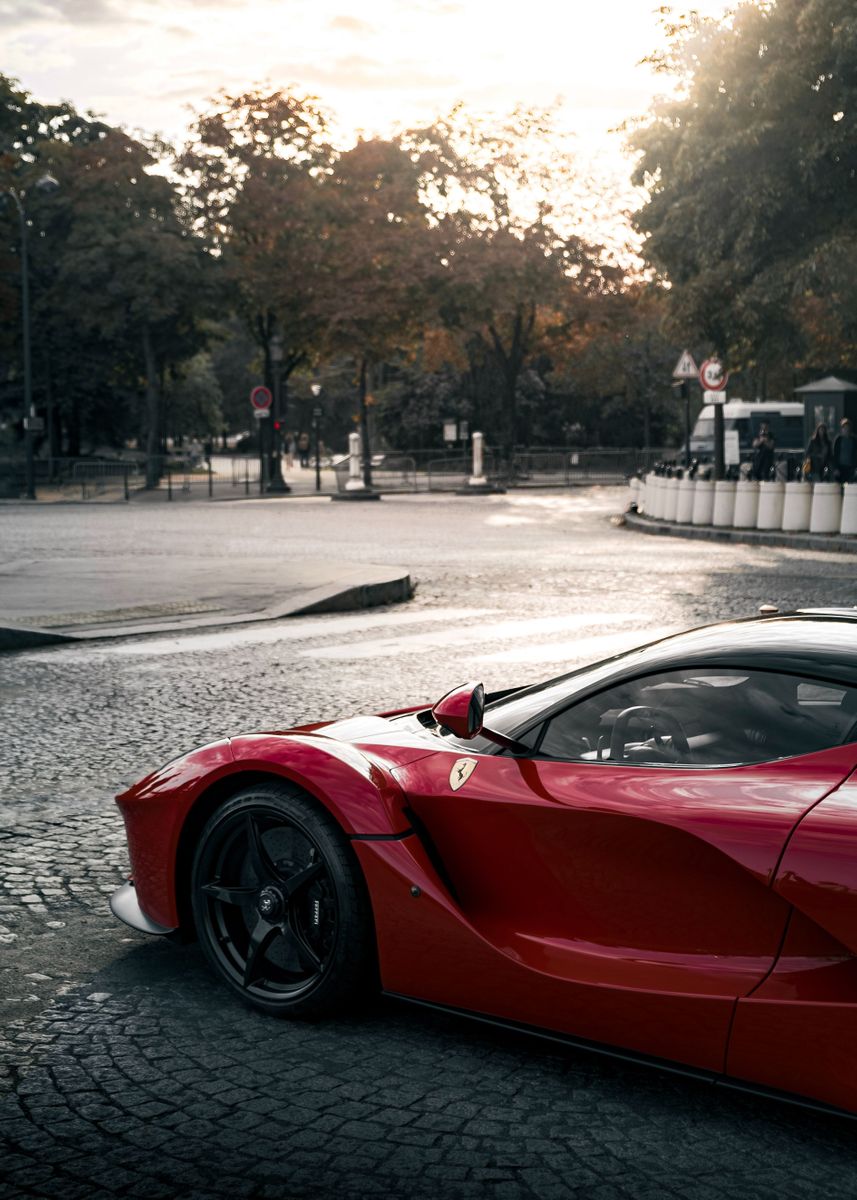 'Red Ferrari 812 GTS' Poster by Aiden Tells | Displate