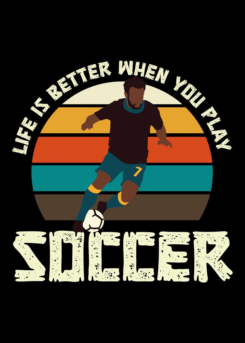 'Funny Soccer Football Spor' Poster by ankarsdesign | Displate
