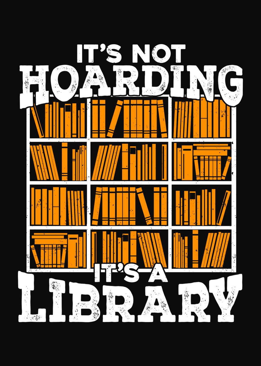 'Library Librarian Design' Poster, picture, metal print, paint by ...