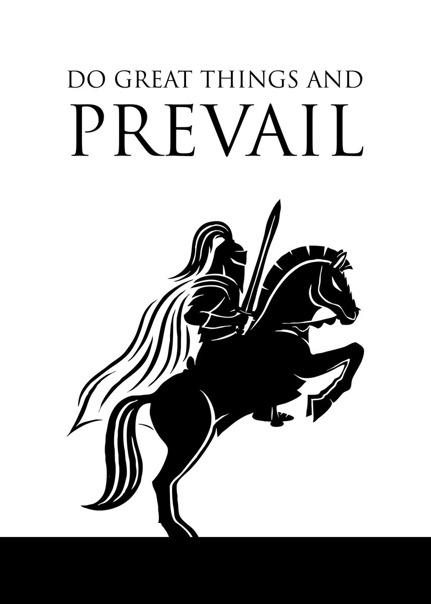 'Prevail' Poster, picture, metal print, paint by ABConcepts | Displate