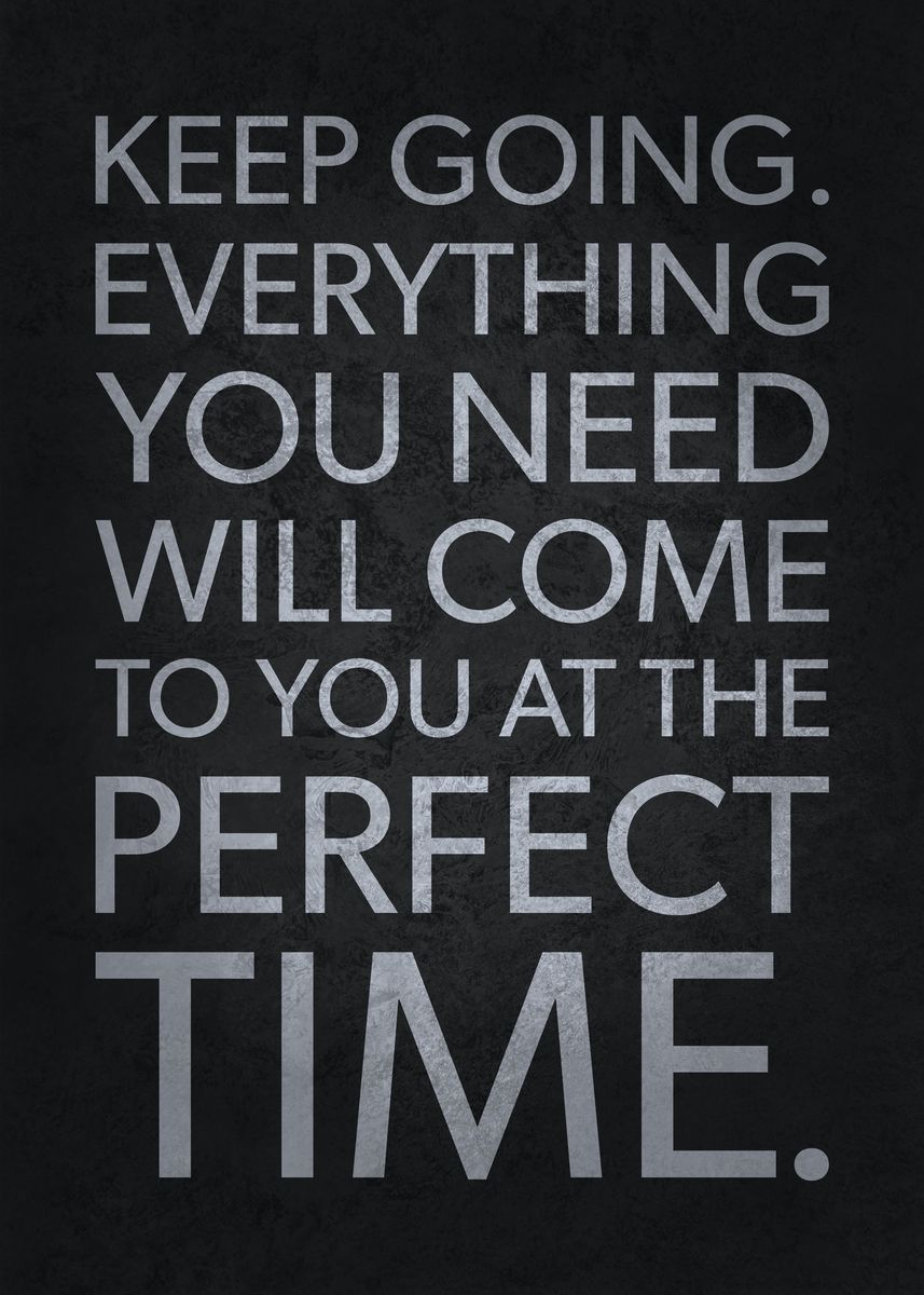 'Keep Going' Poster by CHAN | Displate