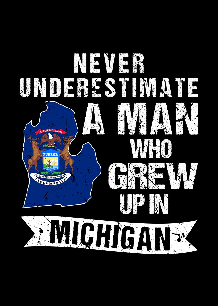 'Michigan Native' Poster, picture, metal print, paint by HumbaHarry ...