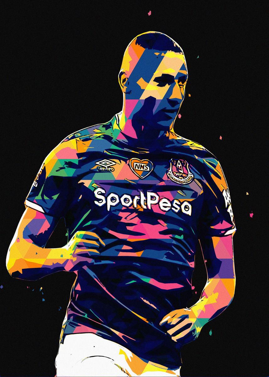 'Richarlison' Poster, picture, metal print, paint by RobertHall Studio ...