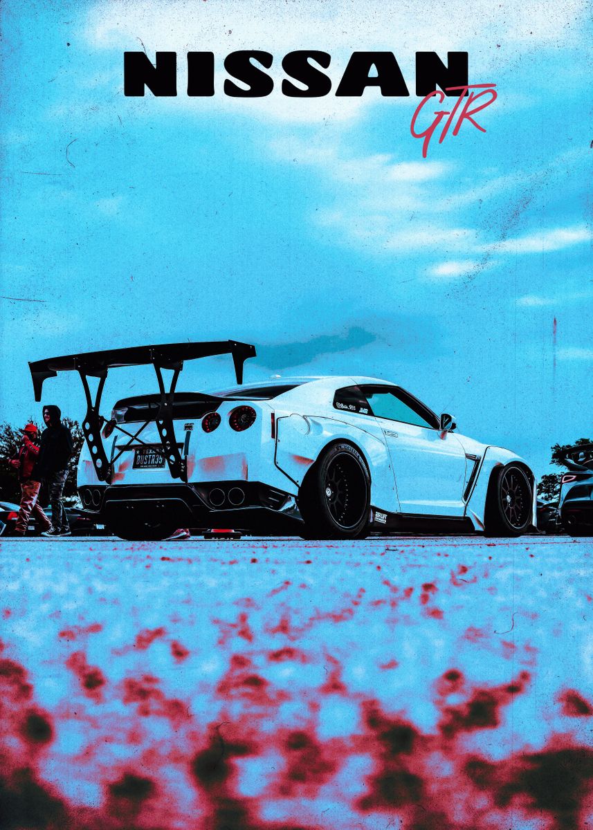 'GTR' Poster, picture, metal print, paint by Aphantasiv | Displate