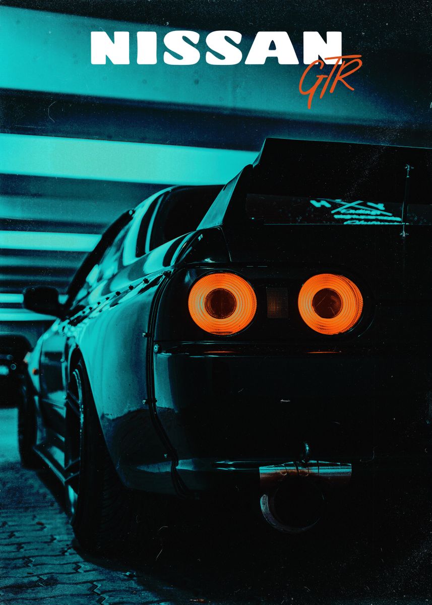 'GTR' Poster, picture, metal print, paint by Aphantasiv | Displate