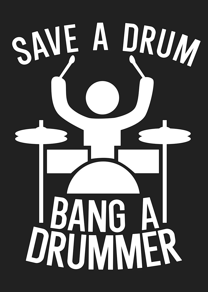 'Drummer' Poster, picture, metal print, paint by maxdesign | Displate