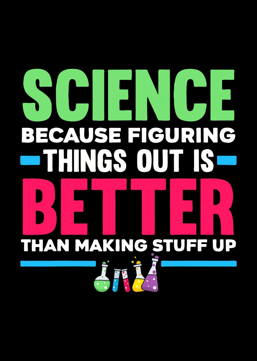 'Science' Poster, picture, metal print, paint by seruni shop | Displate