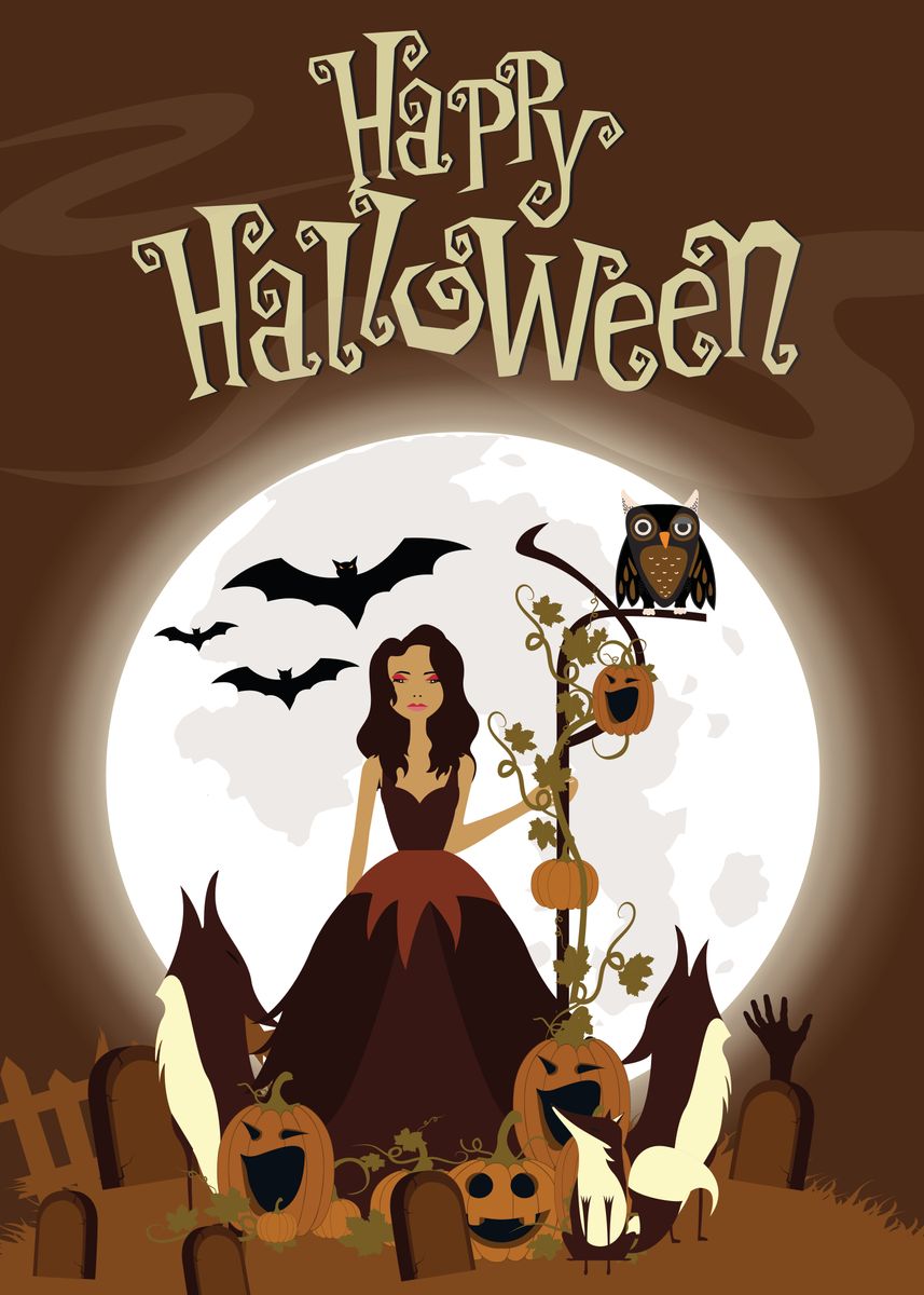 'The witch' Poster, picture, metal print, paint by Stu Pidroid | Displate