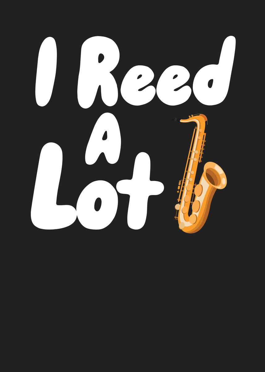 'I reed a lot' Poster, picture, metal print, paint by maxdesign | Displate