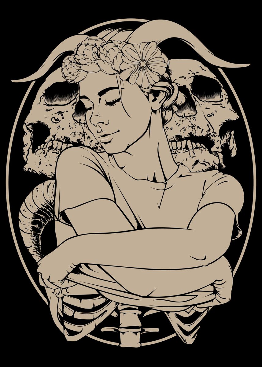 'Occult Gothic Witchcraft' Poster, picture, metal print, paint by ...