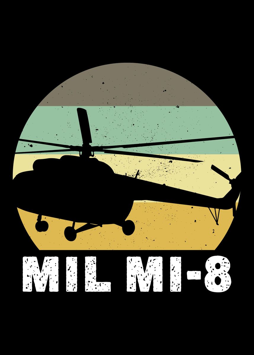 'Helicopter Pilot' Poster, picture, metal print, paint by CrazySquirrel ...