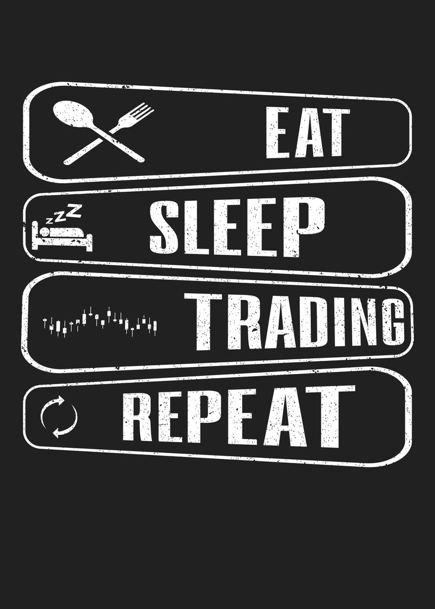 'Day traders funny humor' Poster, picture, metal print, paint by ...