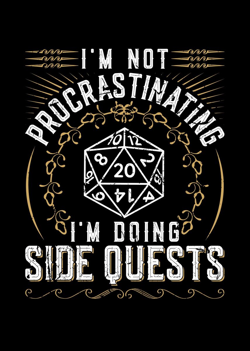 'Roleplaying Gift RPG Gamer' Poster, picture, metal print, paint by ...