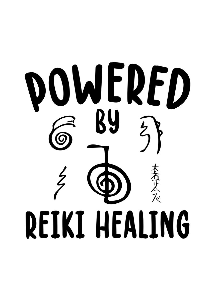 'Reiki Healing Gift Ideas' Poster, picture, metal print, paint by TW ...