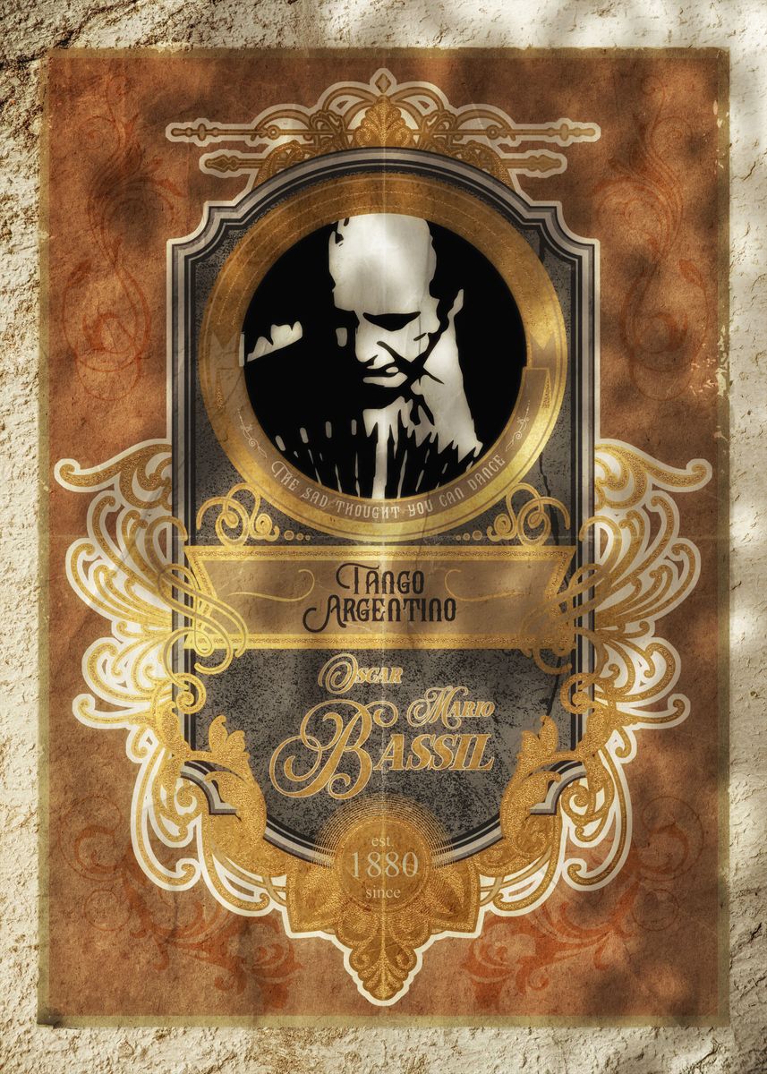 'Oscar Mario Bassil' Poster, picture, metal print, paint by Petra ...