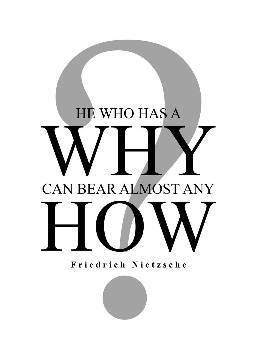 'Why and How' Poster, picture, metal print, paint by ABConcepts | Displate