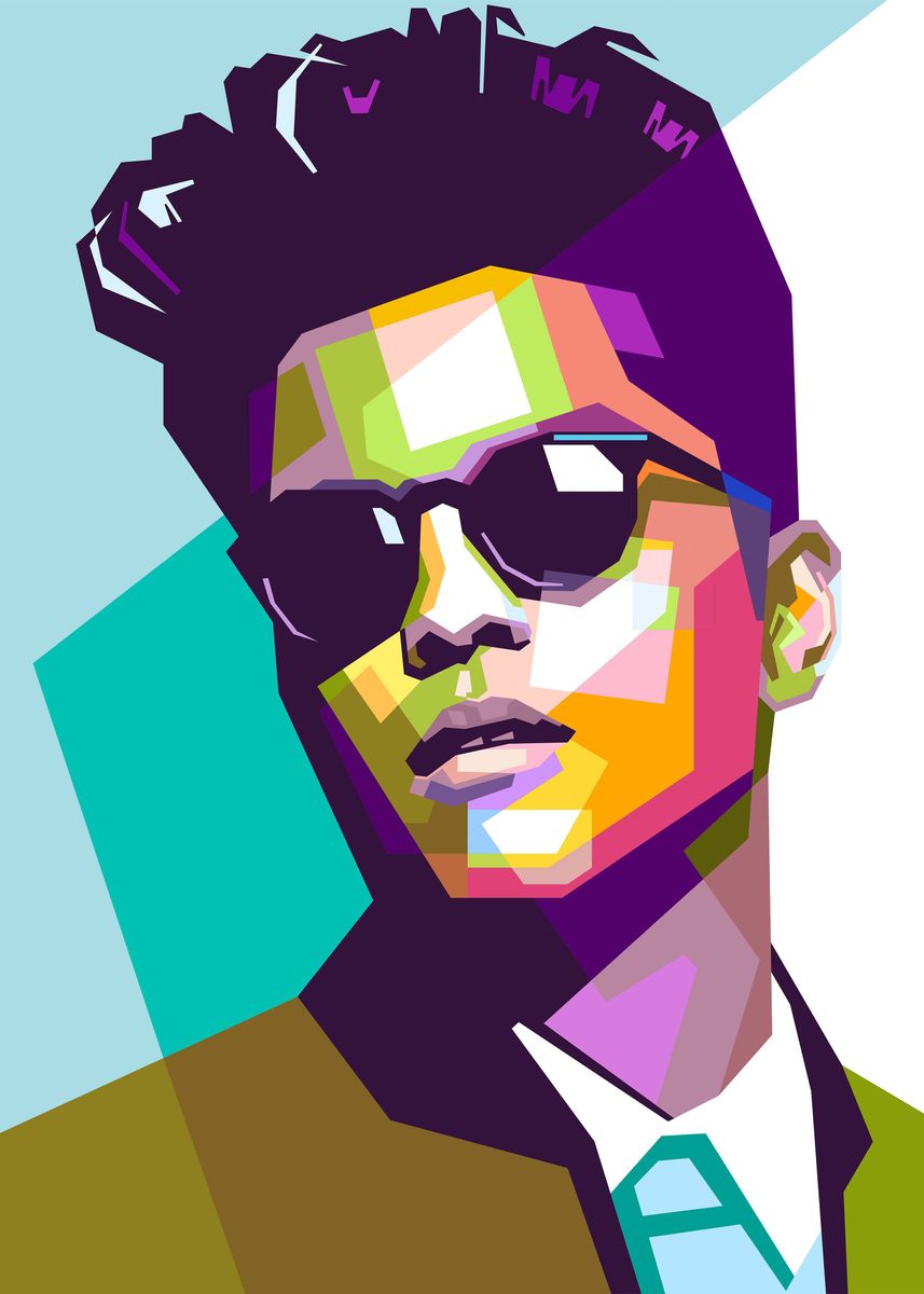 'Bruno Mars' Poster, picture, metal print, paint by anunnaianu | Displate
