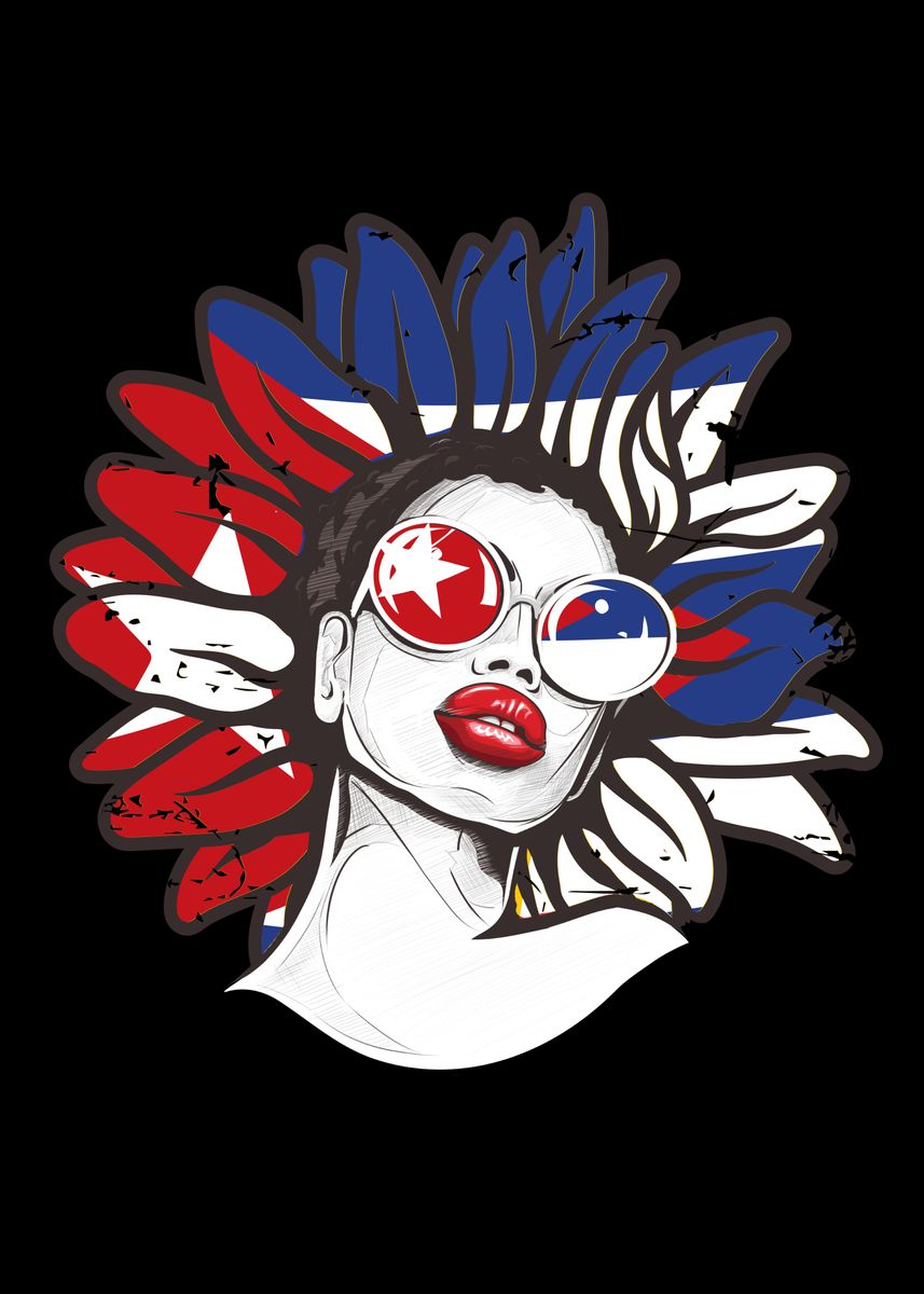 'Melanin Queen Afro Women' Poster, picture, metal print, paint by ...