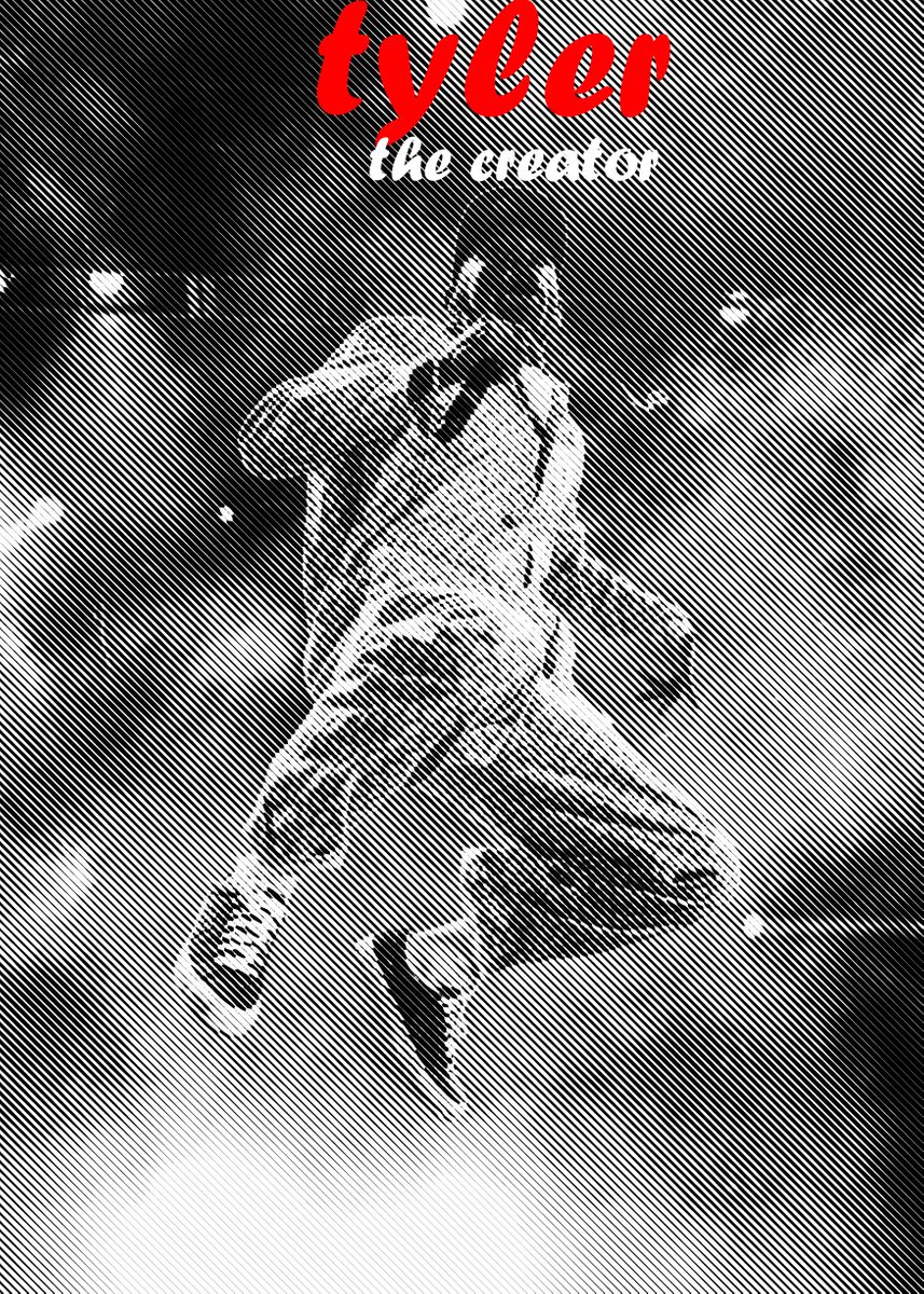 'Tyler The Creator Rapper' Poster, picture, metal print, paint by ...