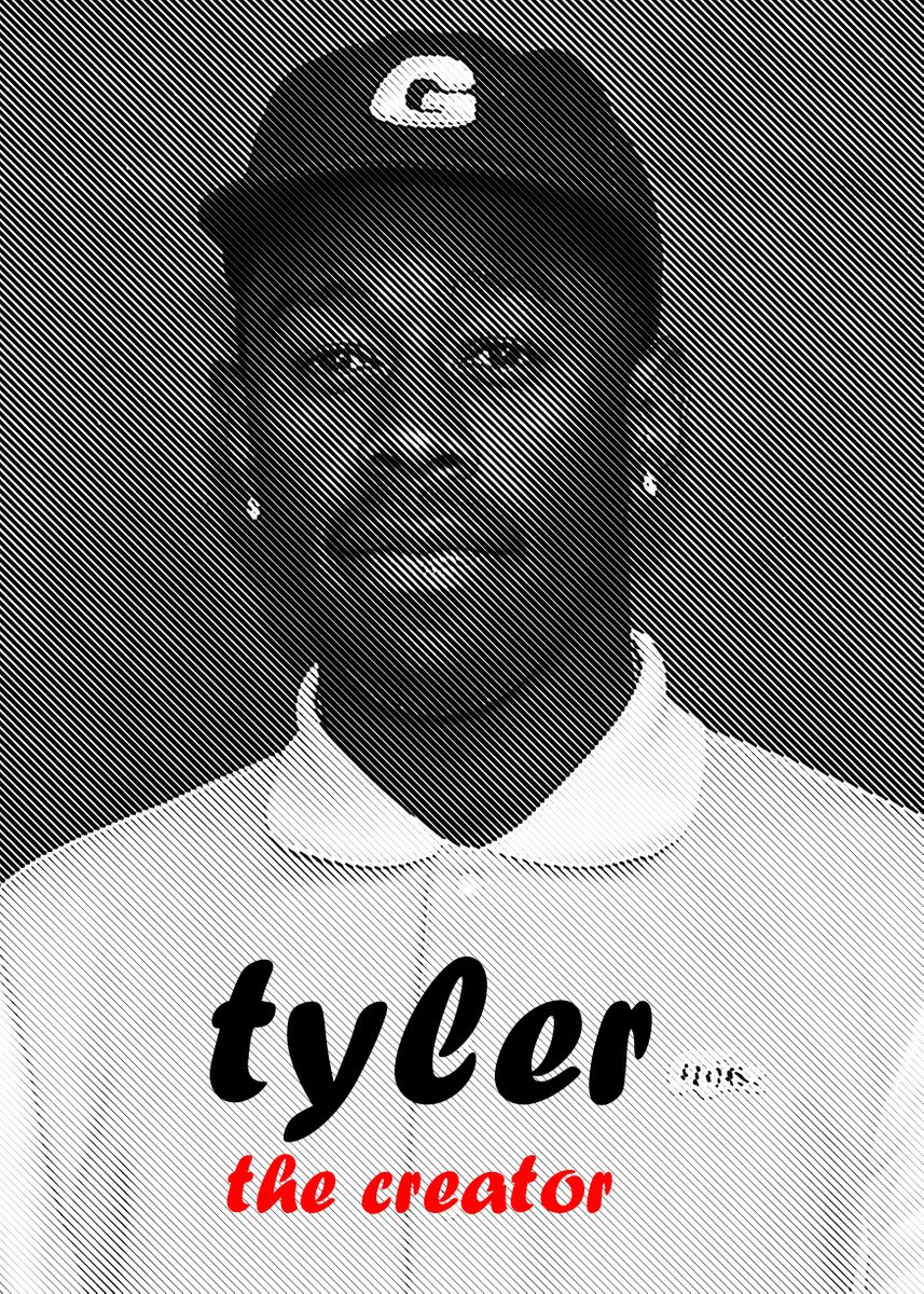'Tyler The Creator Rapper' Poster, picture, metal print, paint by ...