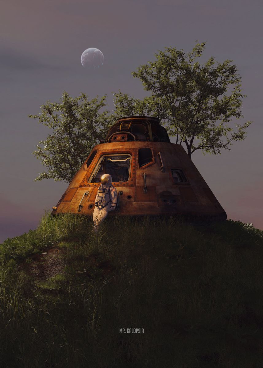 'Day Dreamer' Poster, picture, metal print, paint by Mr Kalopsia | Displate