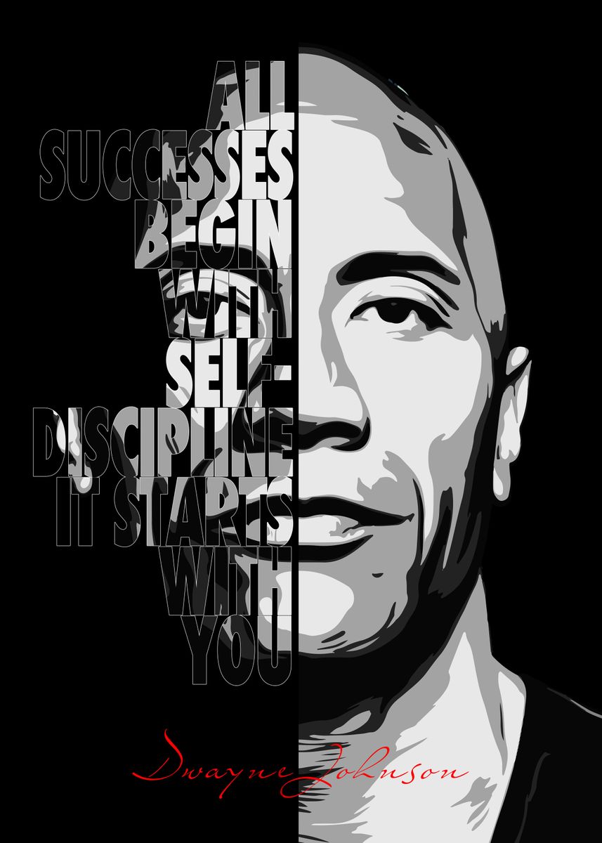 'The Rock' Poster, picture, metal print, paint by DesignerMind | Displate