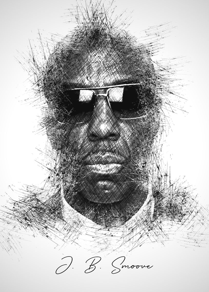 'J B Smoove' Poster, picture, metal print, paint by Clay Williams ...