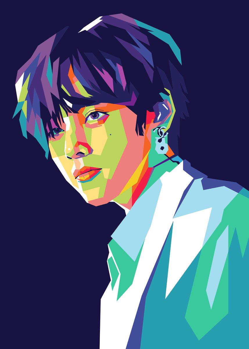 'Vi BTS' Poster, picture, metal print, paint by Boon Edgar | Displate