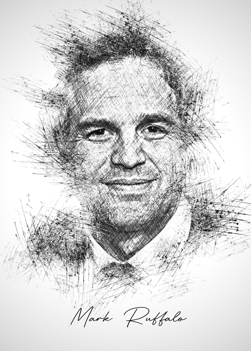 'Mark Ruffalo' Poster, picture, metal print, paint by Clay Williams ...