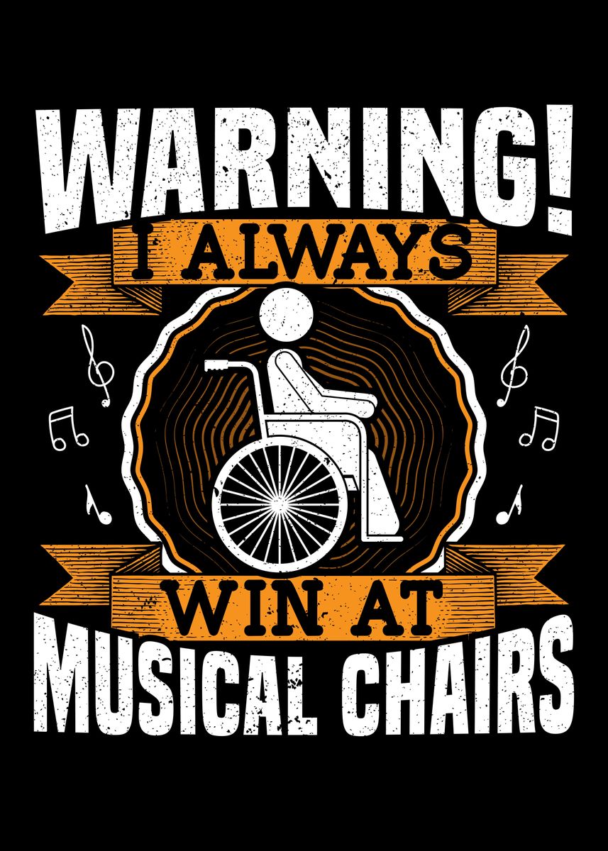 'Win At Musical Chairs' Poster by NAO | Displate