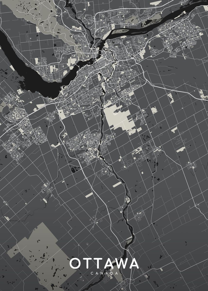 'Ottawa' Poster by mapsies | Displate