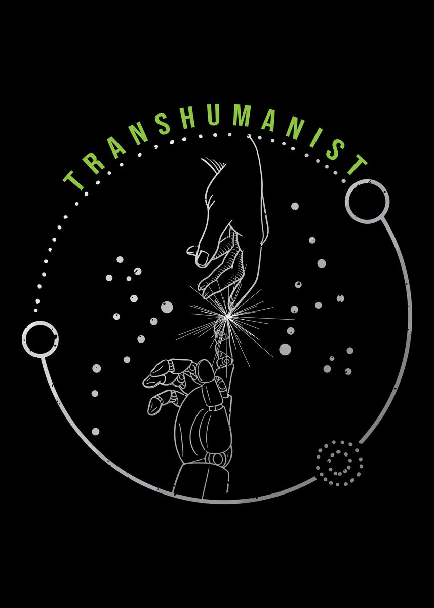 'Transhumanism Technology F' Poster, picture, metal print, paint by ...