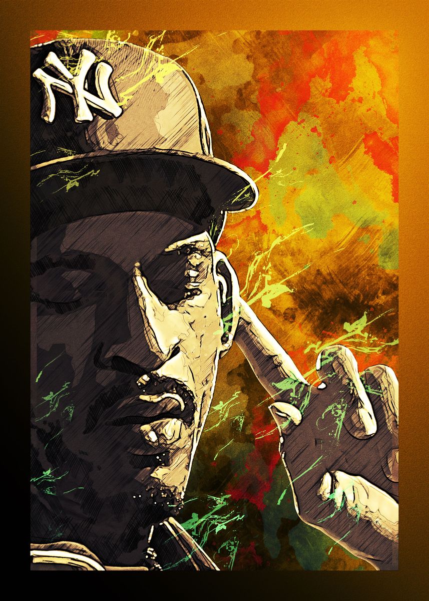 'Rakim' Poster, picture, metal print, paint by Alva Donna | Displate