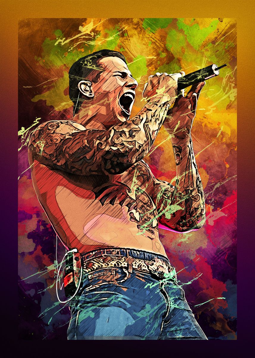 'M Shadows' Poster, picture, metal print, paint by Alva Donna | Displate