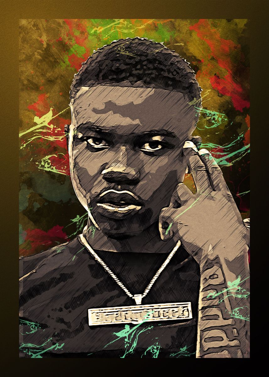 'RODDY RICCH' Poster, picture, metal print, paint by Alva Donna | Displate