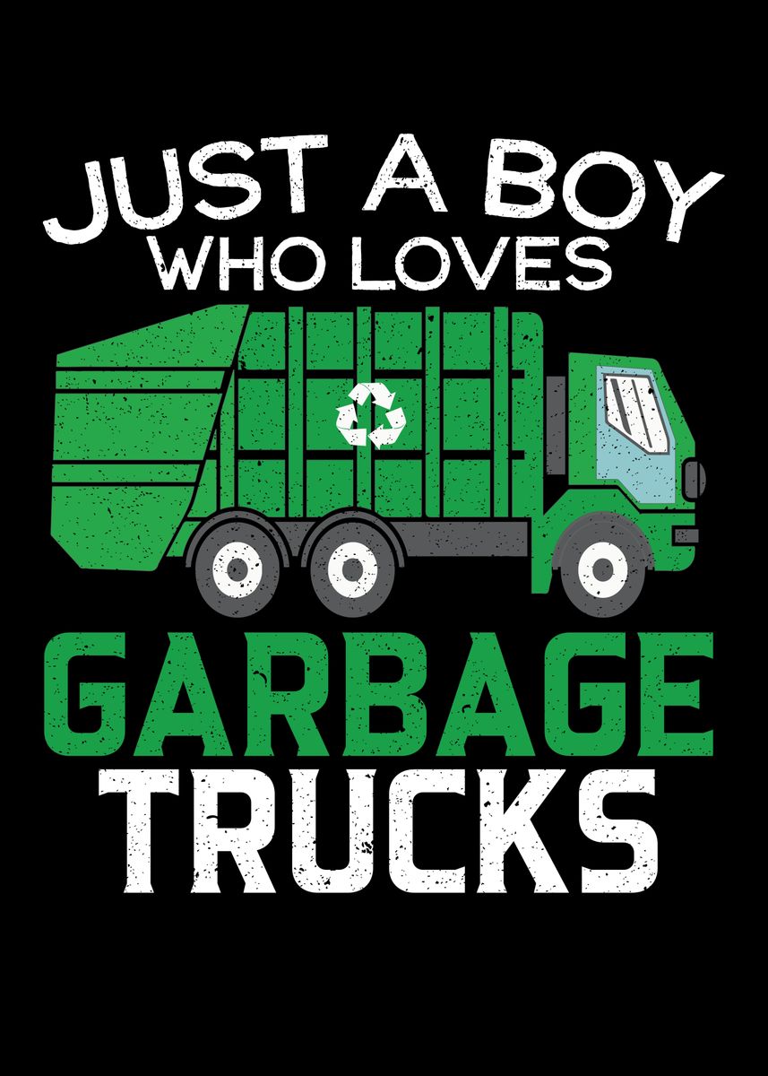 'Garbage Trucks' Poster, picture, metal print, paint by NAO | Displate