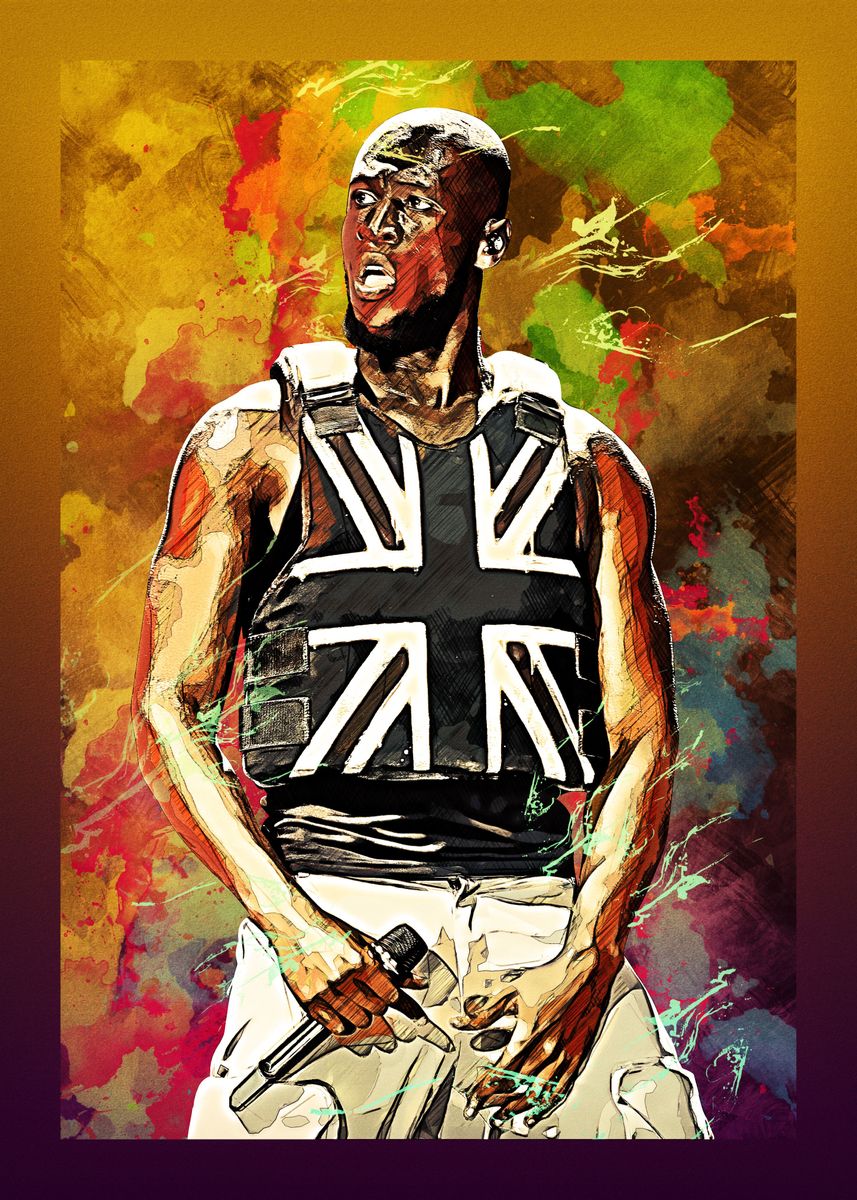 'Stormzy' Poster, picture, metal print, paint by Alva Donna | Displate
