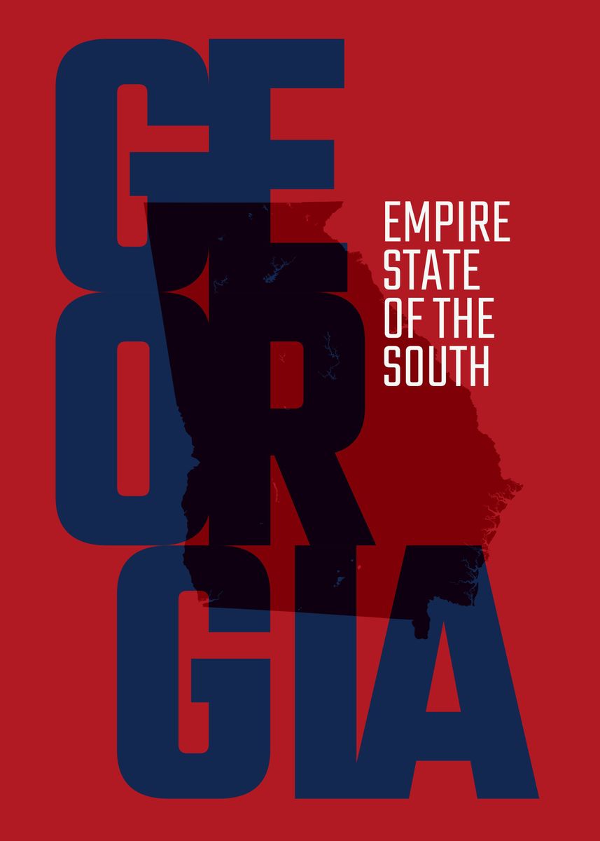 'GEORGIA POSTER' Poster, picture, metal print, paint by Paulix Bed ...