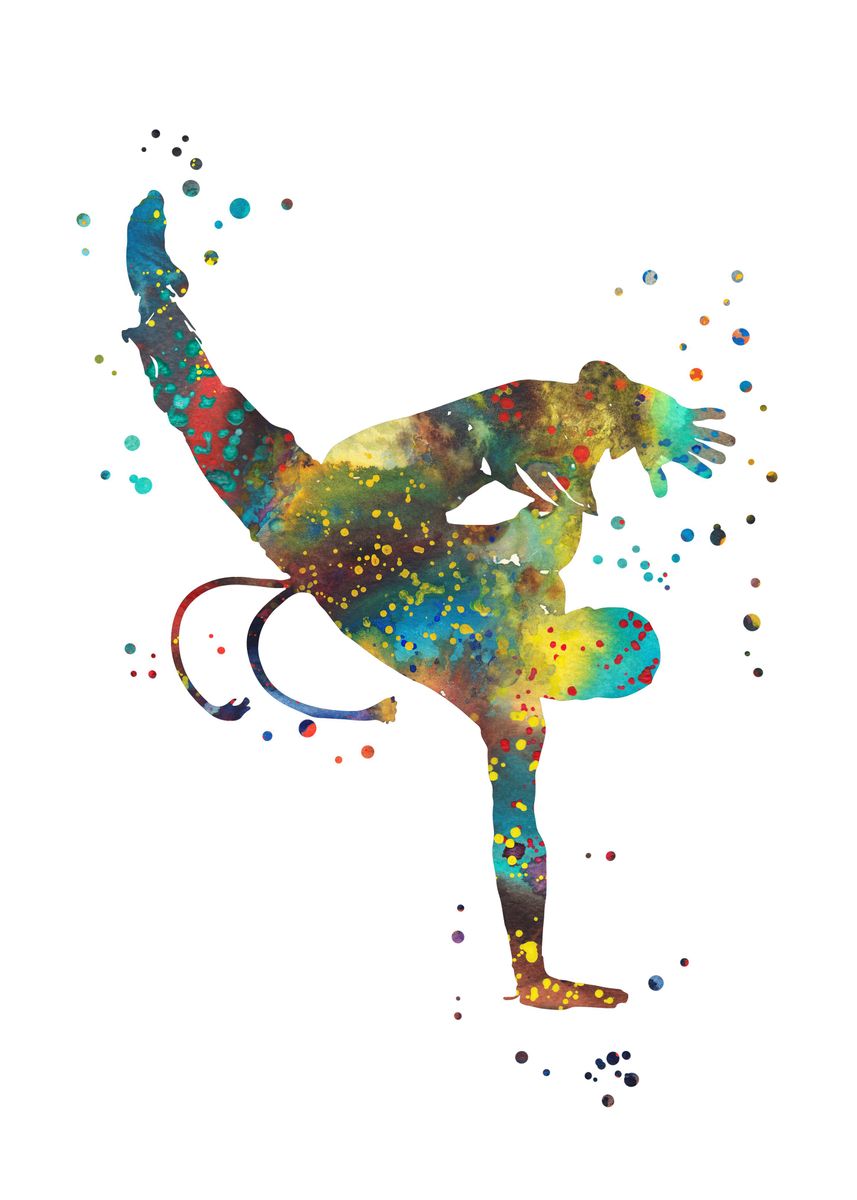'Capoeira ' Poster, picture, metal print, paint by RosaliasArt | Displate