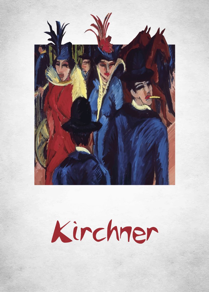 'Ernst Ludwig Kirchner' Poster, picture, metal print, paint by Bo Kev ...