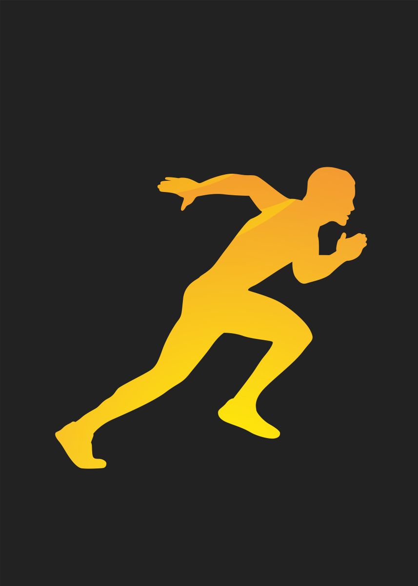 'sprinter' Poster, picture, metal print, paint by Ratna Mutia Dewi ...