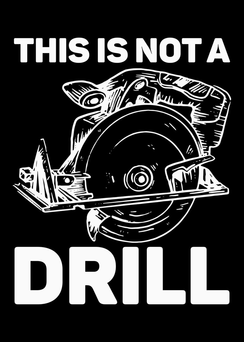 'Craftsman Funny This Is No' Poster by Dominik Schneider | Displate